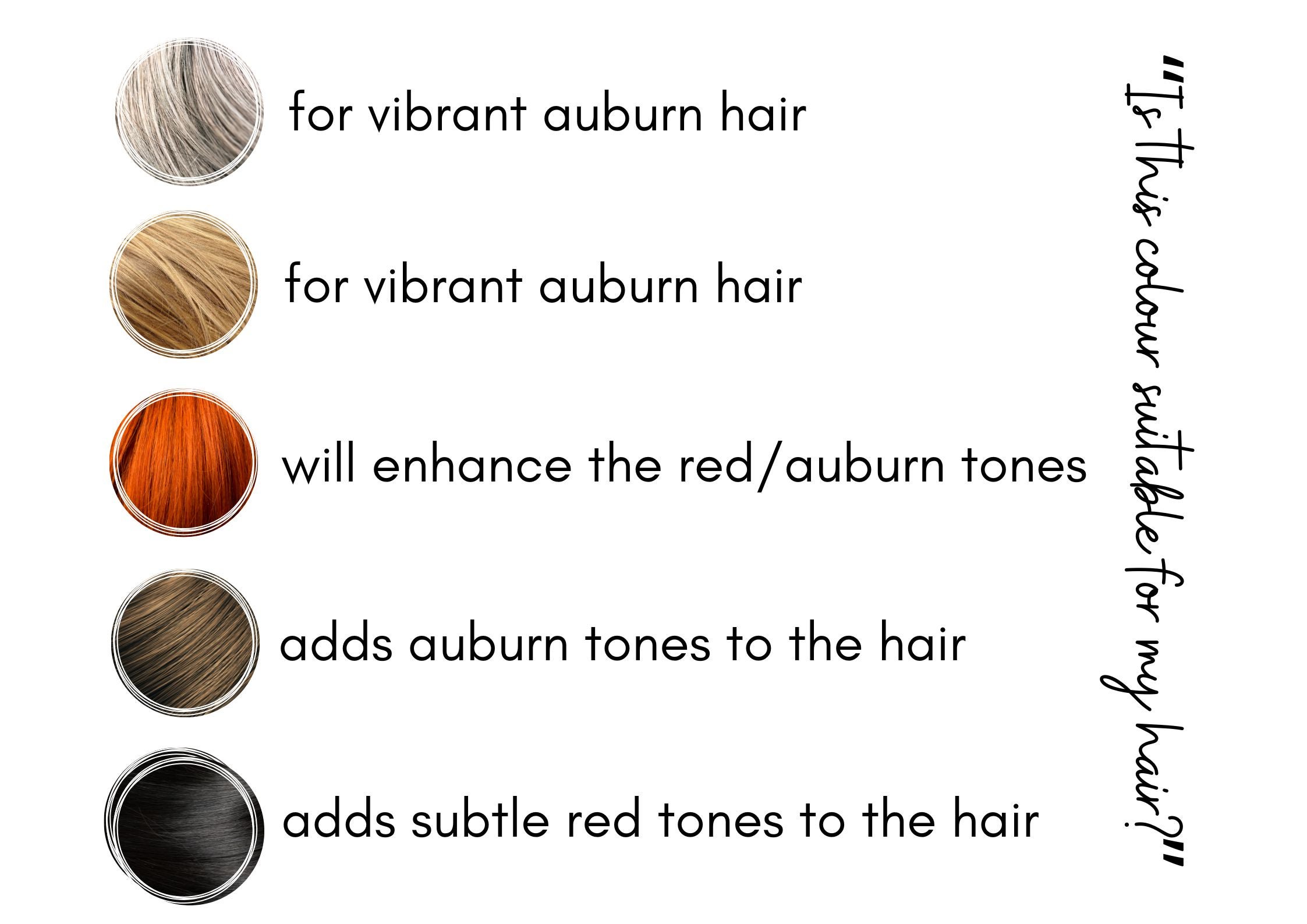 Auburn Red Color Chart